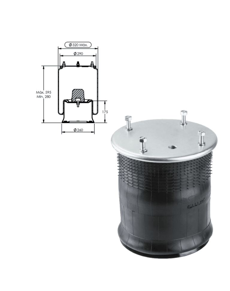 Bolsa Mola Pneumático Carreta Randon | Guerra - ST016K - Loja do ...